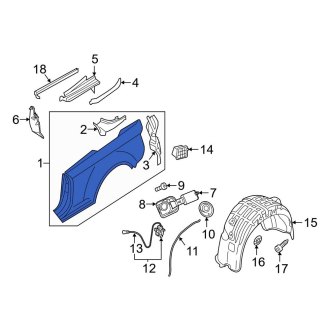 Audi A5 OEM Quarter Panels & Parts | Rear & Front — CARiD.com