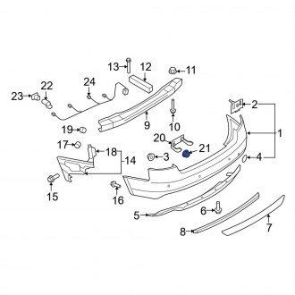 Audi S8 Header Panel Brackets & Hardware — CARiD.com