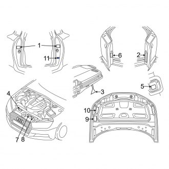 Audi Q8 Interior Brackets & Hardware — CARiD.com