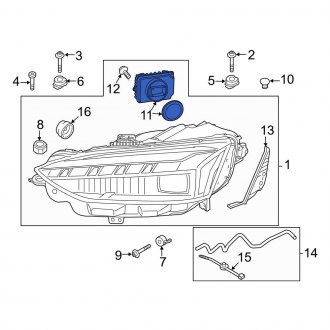 Audi OEM Headlight Components — CARiD.com