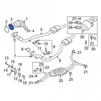 Audi S5 OEM Exhaust Parts | Systems, Tips, Pipes — CARiD.com