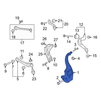 Audi Q5 Steering Knuckles, Spindles & Parts — CARiD.com