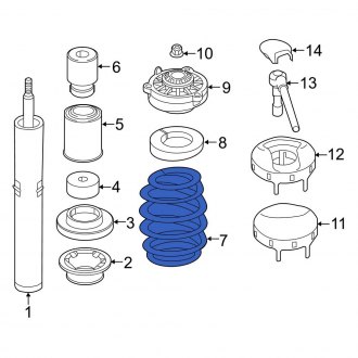 Audi A5 Replacement Coil Springs & Components – CARiD.com