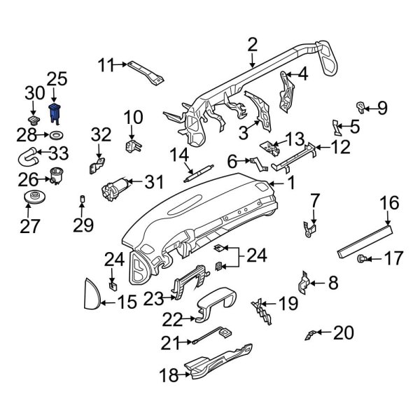 Audi OE 4F0820539A - Cabin Air Temperature Sensor