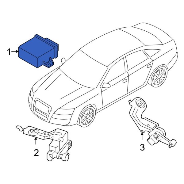 Audi OE 4F0941329D - Front Headlight Control Module