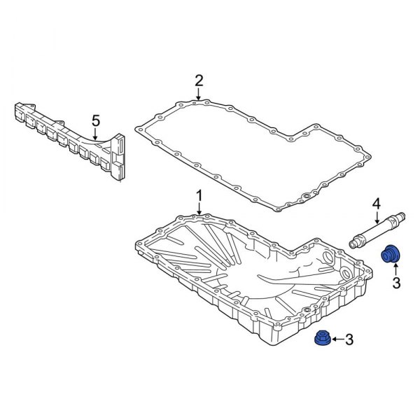 Audi OE WHT005623A - Transmission Drain Plug