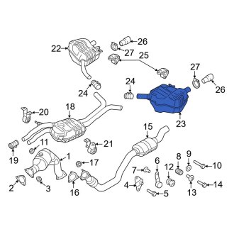 Audi A7 OEM Exhaust Parts | Systems, Tips, Pipes — CARiD.com