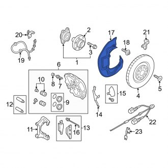 Audi A7 Brake Dust Shields & Backing Plates — CARiD.com