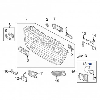 Audi A6 Grille Brackets & Hardware — CARiD.com