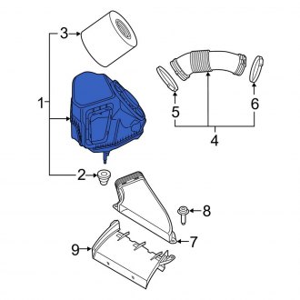 Audi A7 OEM Air Intake Parts | Filters, Manifolds — CARiD.com
