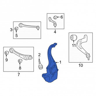 Audi A7 Steering Knuckles, Spindles & Parts — CARiD.com