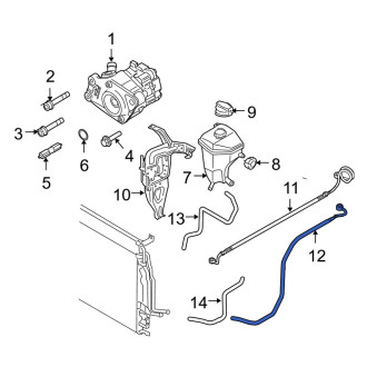 Audi A8 Power Steering Lines & Hoses | Fittings, Clamps — CARiD.com