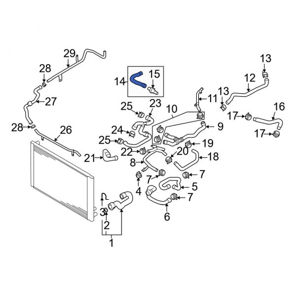 Audi OE 079121115BK - Engine Coolant Thermostat Kit