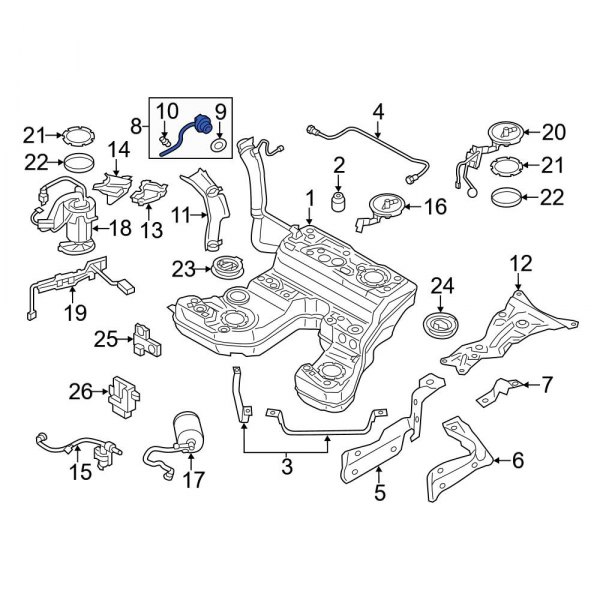 Audi OE 8K0201550N - Fuel Tank Cap