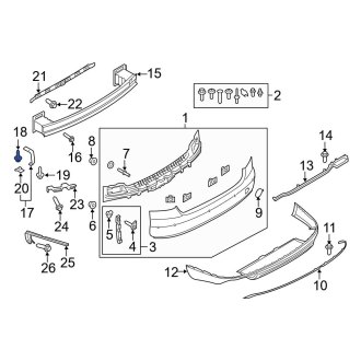 Audi A8 Bumper Brackets & Hardware | Front, Rear — CARiD.com