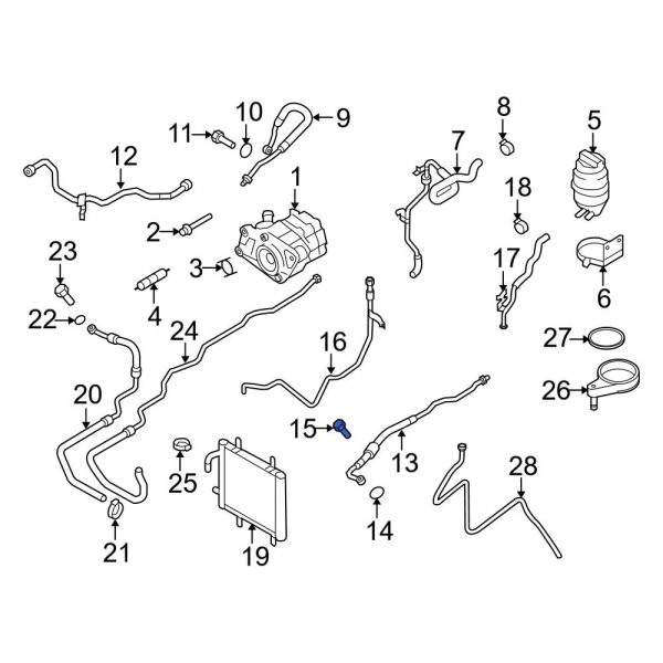 Audi OE 8E0422529 - Front Power Steering Control Valve