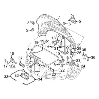 Audi Q4 e-tron Replacement Hood Hardware — CARiD.com