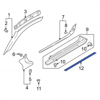 Audi Door Sills | Replacement Door Sill Plates — CARiD.com