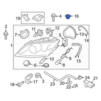 Audi TT Headlight Components | Brackets, Adapters — CARiD.com