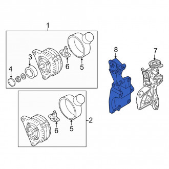 Audi A3 Battery Trays, Alternator Brackets, Mounts — CARiD.com