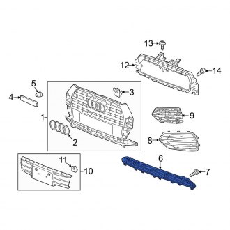 Audi Q3 Replacement Grilles | Moldings, Brackets - CARiD.com