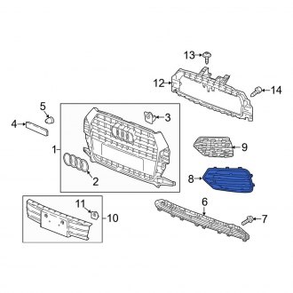 Audi Q3 Replacement Grilles | Moldings, Brackets - CARiD.com