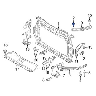 Audi OEM Header Panels & Parts | Support Bars, Panels — CARiD.com