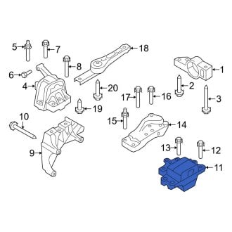 Audi Q3 Transmission Mounts | Cases, Housings, Bolts — CARiD.com
