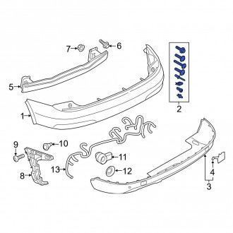 Audi Q3 Bumper Brackets & Hardware | Front, Rear — CARiD.com