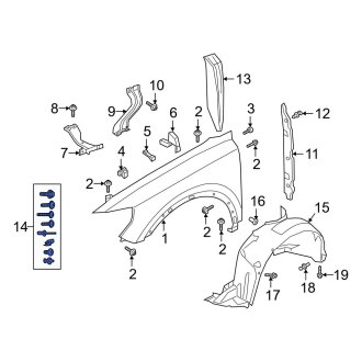 Audi Q3 OEM Fenders | Factory Front & Rear Fenders — CARiD.com