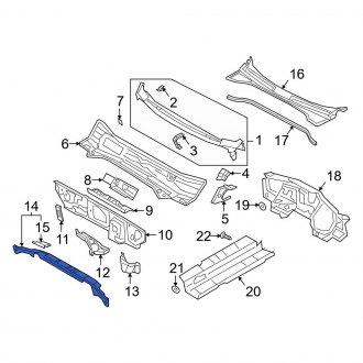 Audi Q3 Cowl Panels & Parts - Vent Grills | CARiD