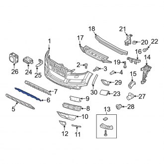 Audi Q7 OEM Bumpers | Genuine Front & Rear Bumpers — CARiD.com