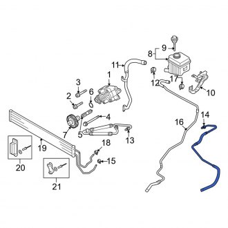 Audi Q7 Power Steering Lines & Hoses - Fittings, Clamps | CARiD