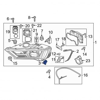 Audi Q8 Header Panel Brackets & Hardware — CARiD.com