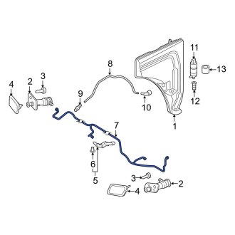 Audi A7 OEM Wiper Blade & Washer Parts | Motors, Arms — CARiD.com
