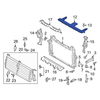 Audi Q7 Radiator Support Covers — CARiD.com