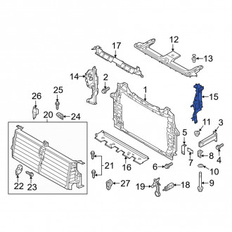Audi Q7 Header Panel Brackets & Hardware — CARiD.com