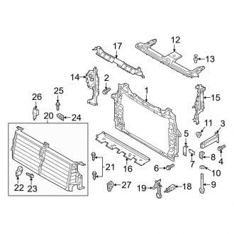 2017 Audi Q7 Radiator Support Covers — CARiD.com