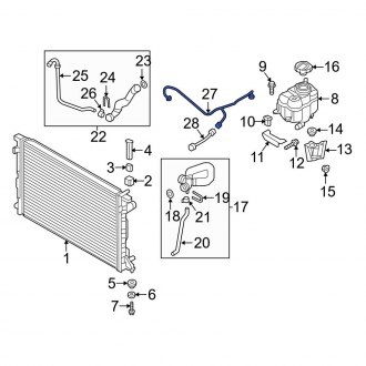 Audi Q7 Coolant Overflow Tanks — CARiD.com