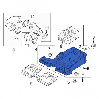 Audi Q7 OEM Air Intake Parts | Filters, Manifolds — CARiD.com