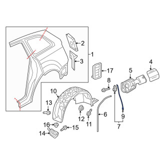 Audi A5 OEM Quarter Panels & Parts | Rear & Front — CARiD.com