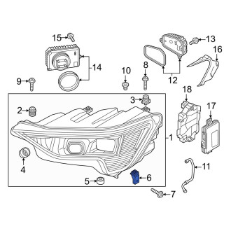 Audi e-tron Header Panel Brackets & Hardware — CARiD.com