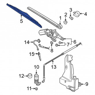 Audi e-tron OEM Wiper Blade & Washer Parts | Motors, Arms — CARiD.com