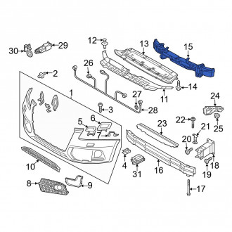 Audi Q5 OEM Bumpers | Genuine Front & Rear Bumpers — CARiD.com