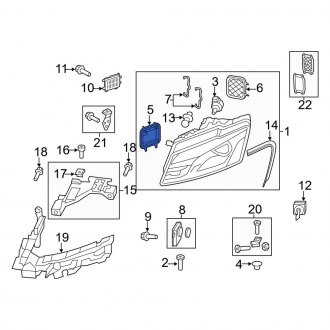 Audi Q5 OEM Headlight Components — CARiD.com