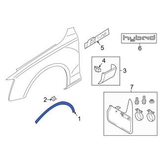 Audi Q5 Replacement Fender Moldings & Trim — CARiD.com