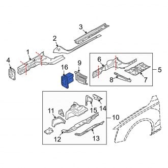 Audi Q5 Replacement Chassis Frames & Rails - CARiD.com