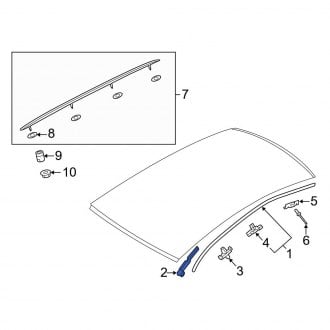 Audi Q5 Roof Hardware | Clips, Screws — CARiD.com