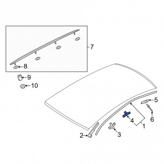 Audi Q5 Roof Hardware | Clips, Screws — CARiD.com