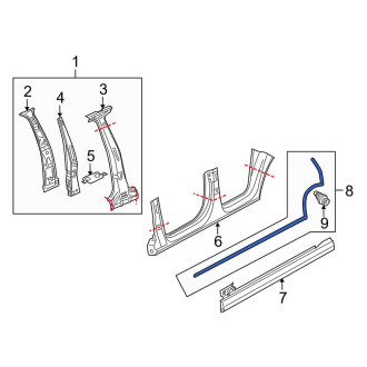 Audi Q5 Rocker Panel Hardware | Clips, Brackets — CARiD.com